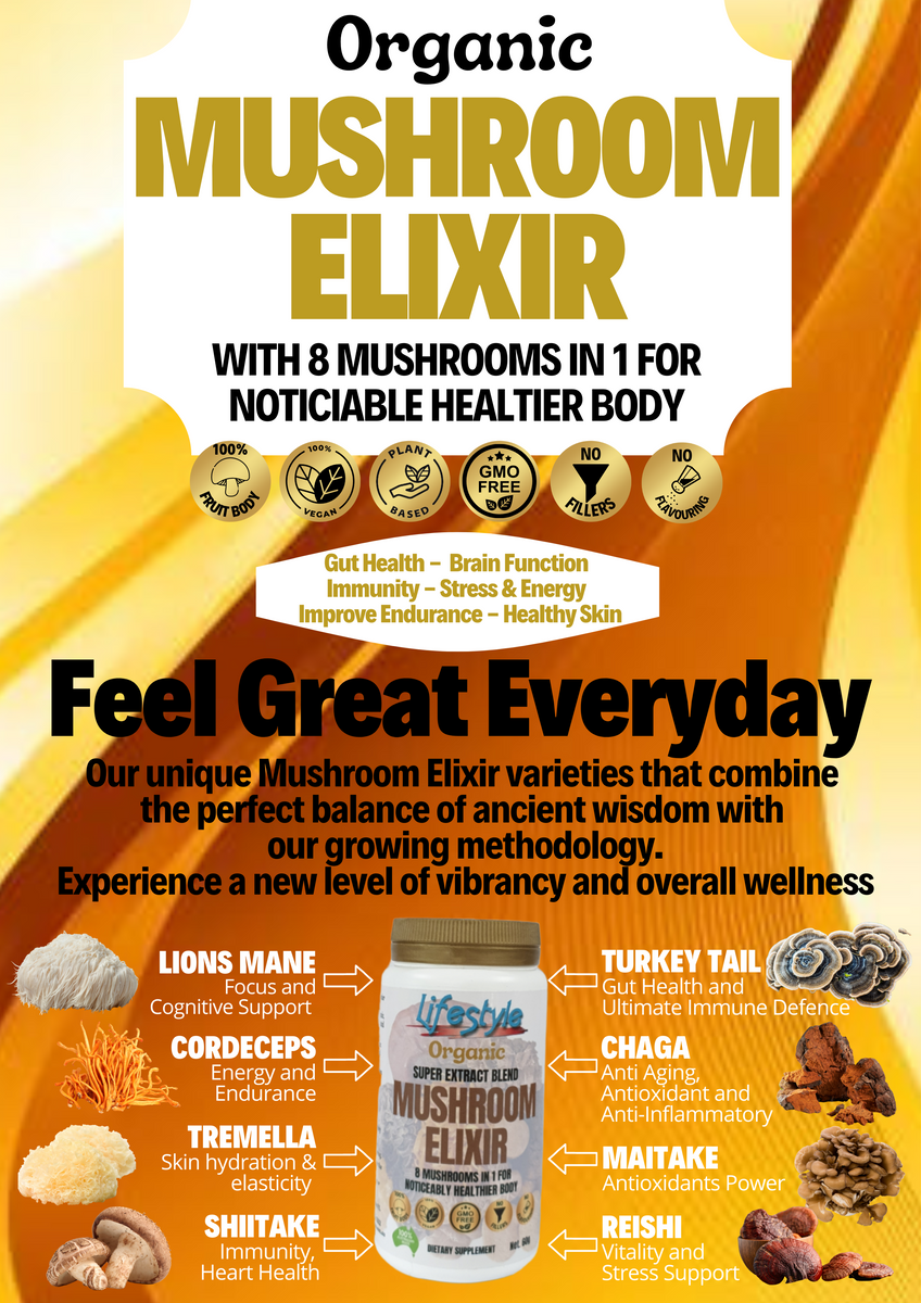 MUSHROOM ELIXIR 60g - 1 month supply – Australian Tea House