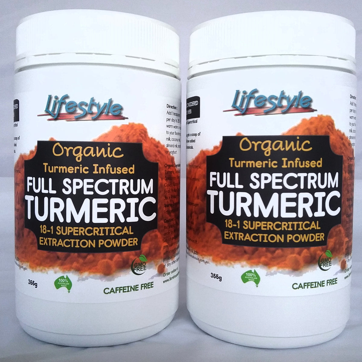 FULL SPECTRUM TURMERIC - 2 x 355g - BUNDLE & SAVE $ 5 – Australian Tea ...
